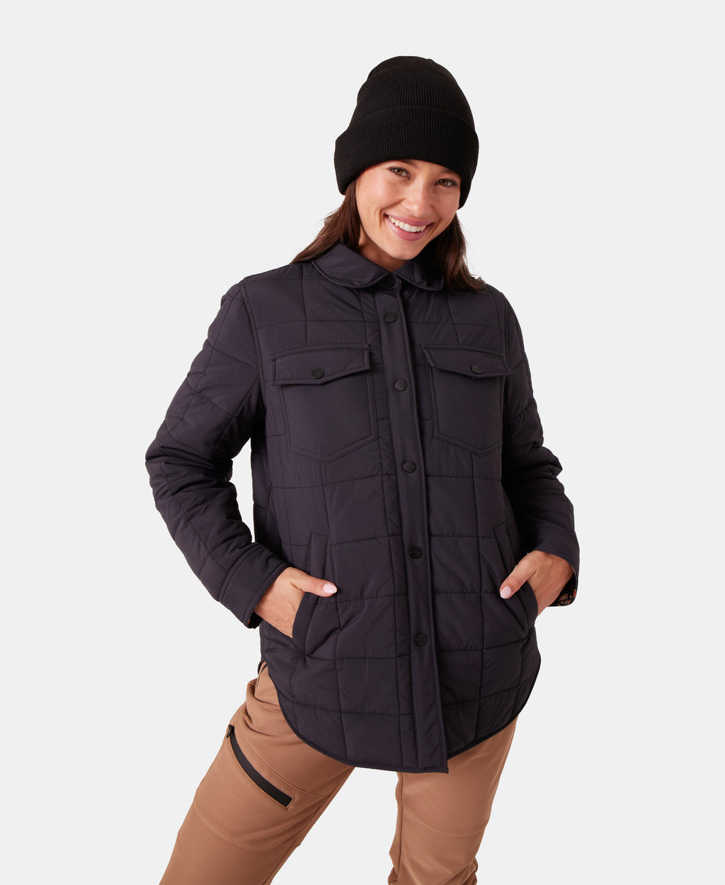 Alpine Quilted Shacket - Roxy