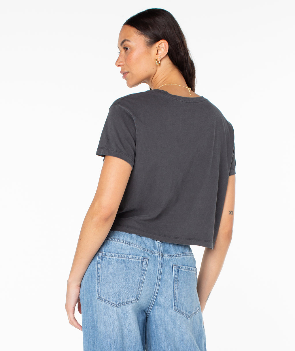 Saturn Classic Cropped Boxy Tee - Roxy