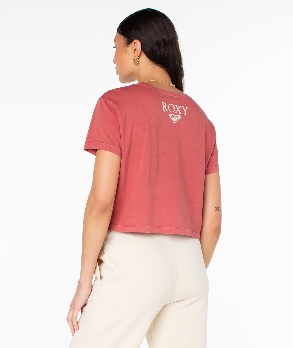Surf Poem Cropped Boxy Tee - Roxy